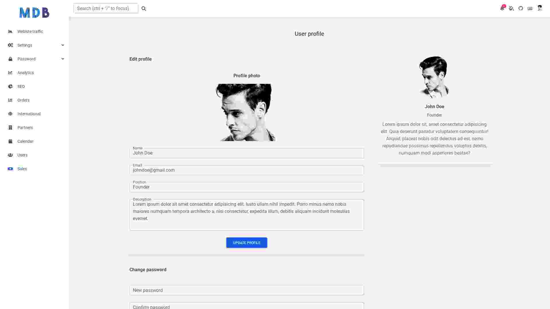 MDBootstrap Snippets - Material Design for Bootstrap
