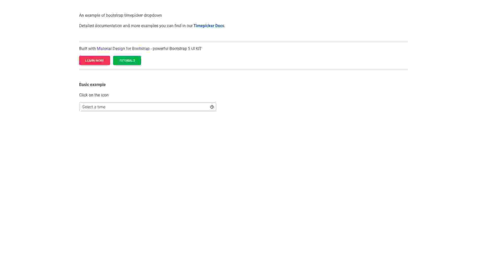 MDBootstrap Snippets Material Design For Bootstrap