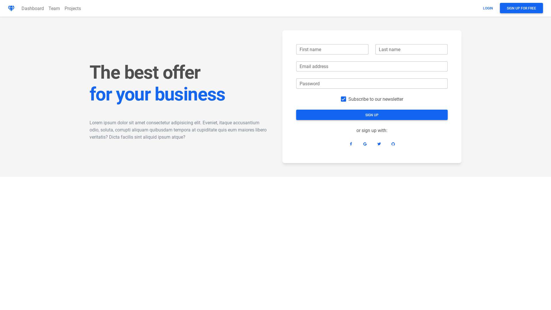 MDBootstrap Snippets Material Design For Bootstrap
