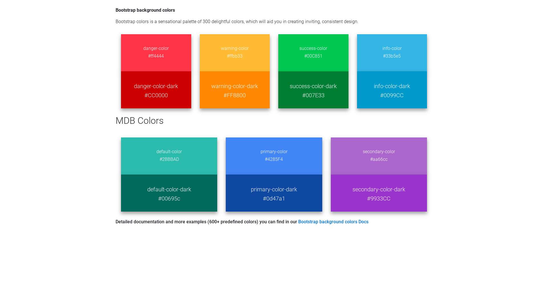 Div Background Color Bootstrap