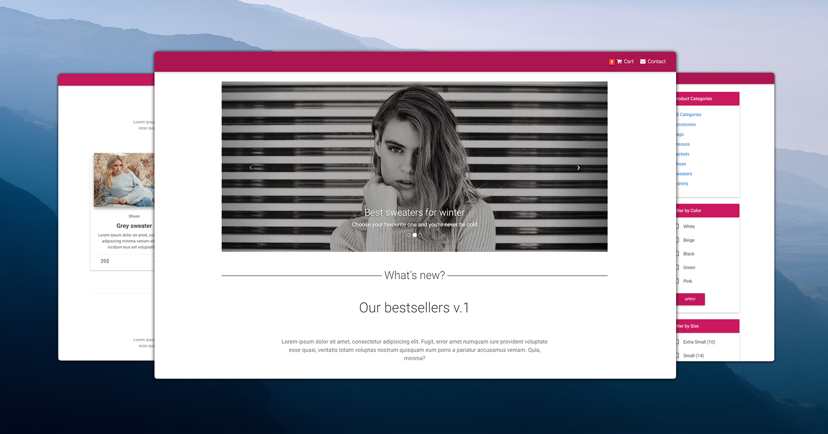 Material Design Bootstrap Template