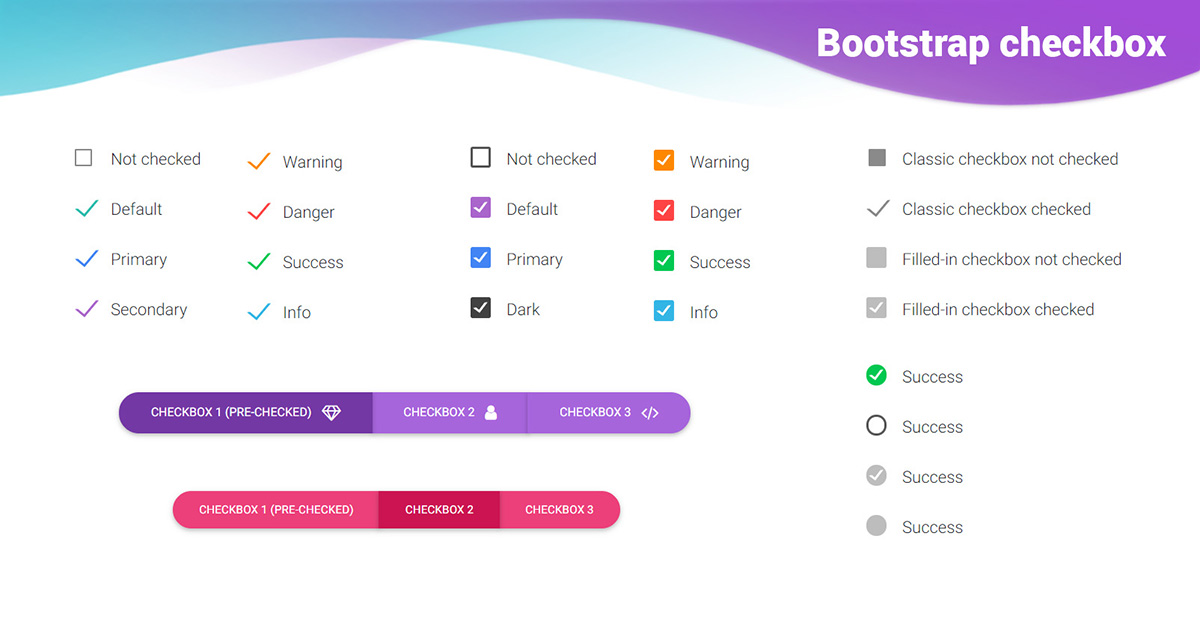 Bootstrap Checkbox Examples Tutorial Basic Advanced Usage 