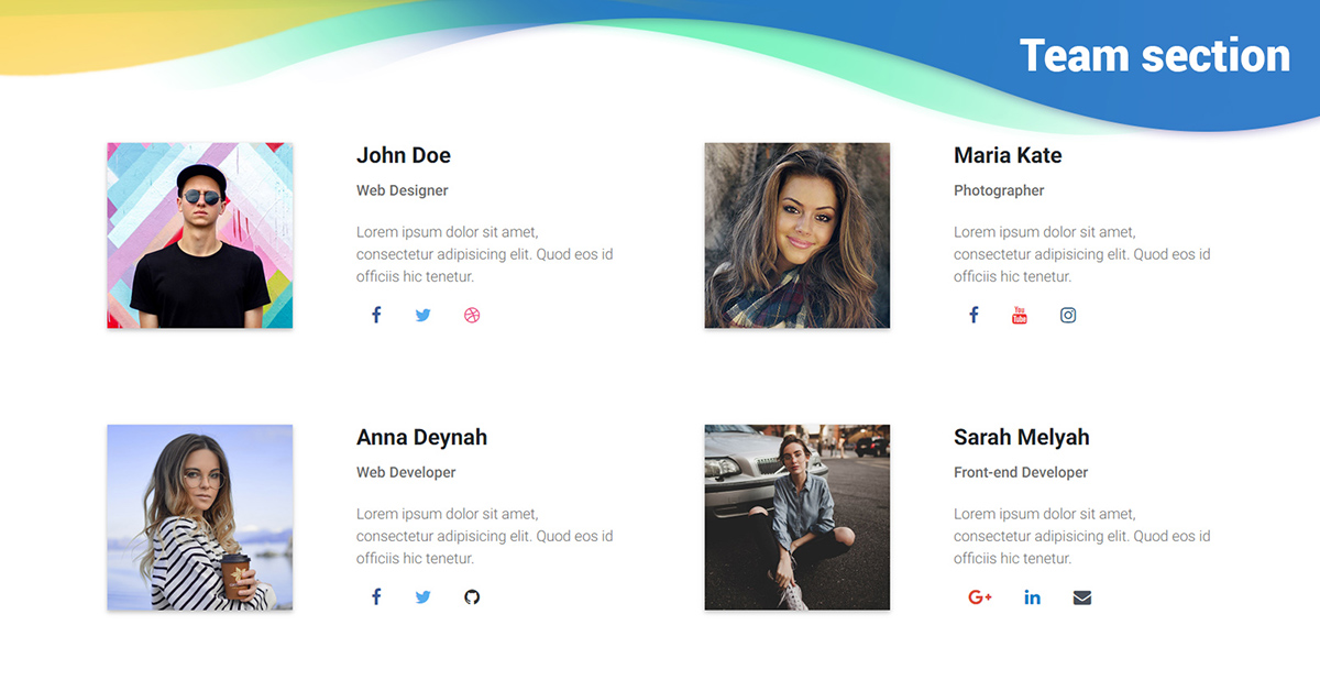 Vue Contact Sections Bootstrap 4 Material Design Vue Admin Dashboard